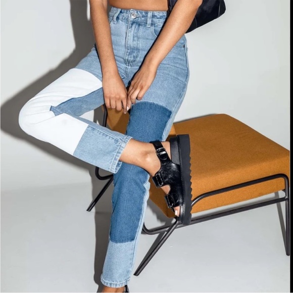 Princess Polly | Jeans | Princess Polly New Patch Work Denim Never Worn ...